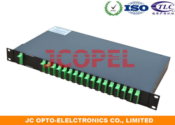 Single Mode Fiber DWDM Dense Wavelength Division Multiplexing Optics 18 channel Passive Optical Equipment