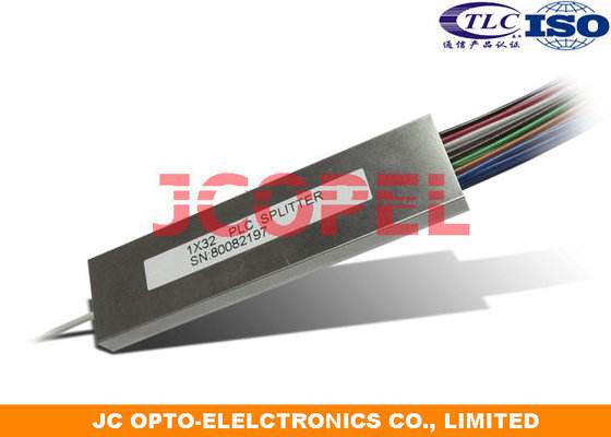 White 1x4 PLC Combined Type Compact optical fiber splitter SC / APC Connector