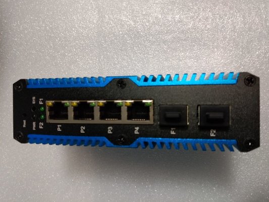 Din Rail Managed Industrial Ethernet Switch PoE IES-4GE2GF-M