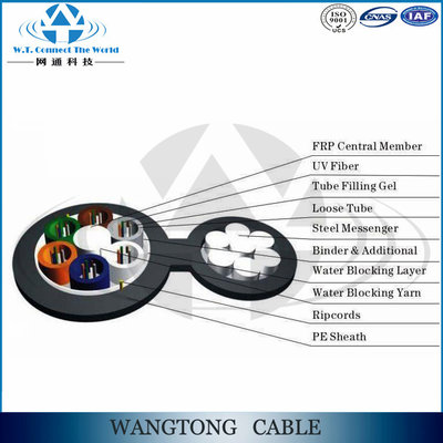 Supply high quality figure 8 fiber optical cable GYTC8S/GYTC8A
