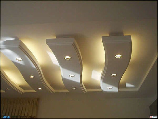 Lightweight Soundproofing Fiberglass Wool Curved Ceiling Panels 12mm Thickness