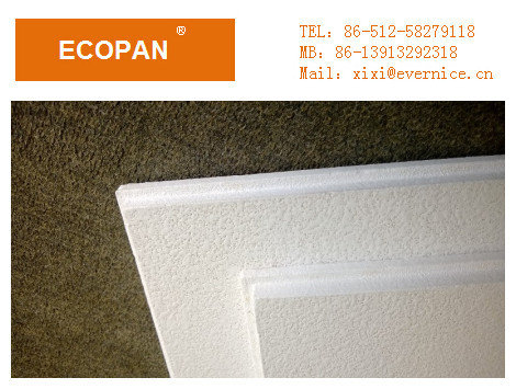 White Tegular Fiberglass Ceiling Panels Edge Acoustic With No Sagging