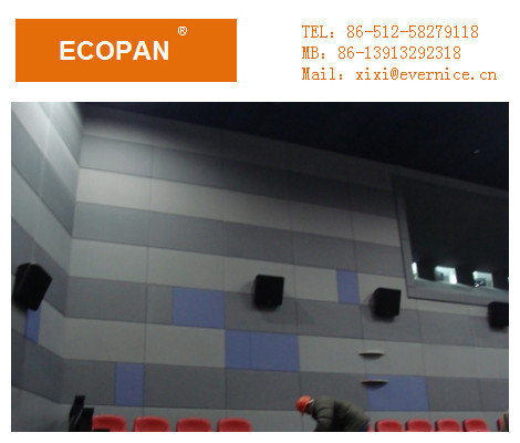 Elegant Lightweight Fiberglass Fabric Wrapped Acoustical Panels For Walls Fireproof