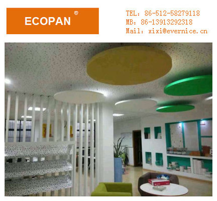 50mm Fiberglass Acoustic Suspended Board Subway Station Used Sound Absorbing