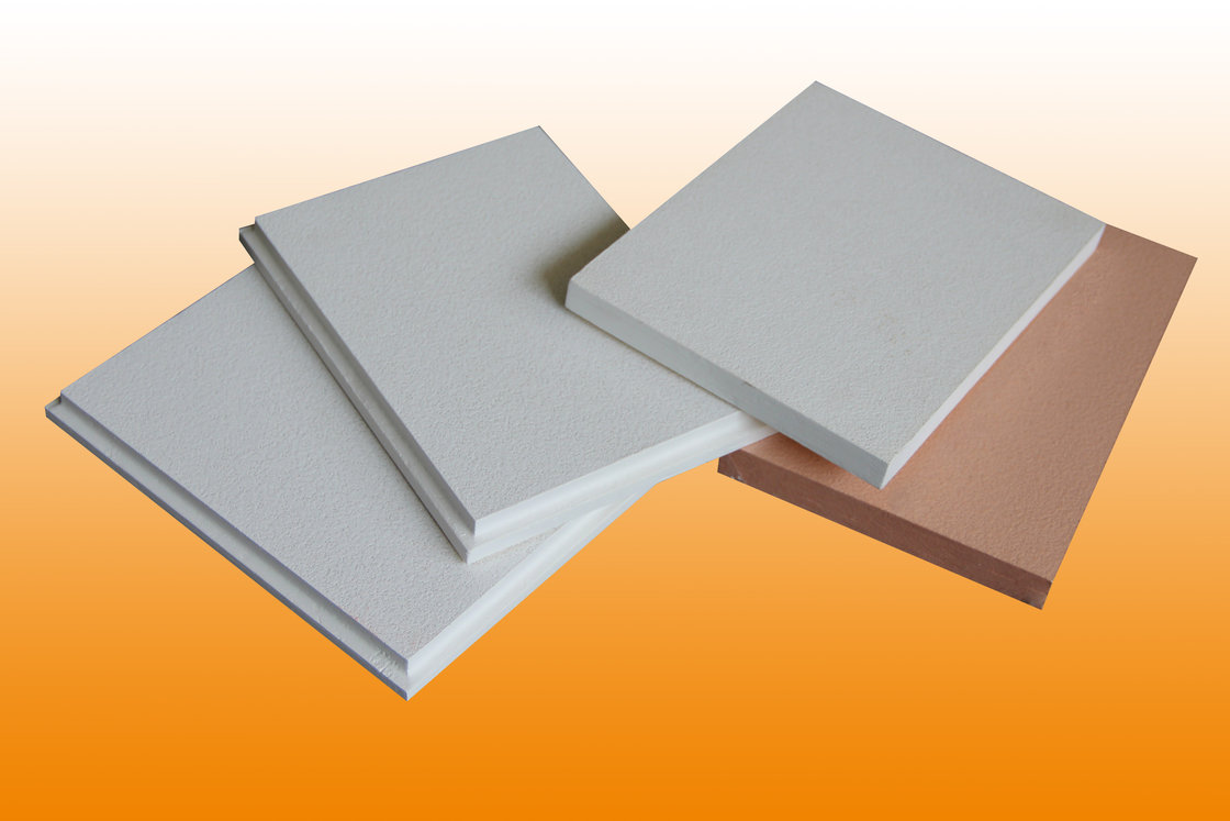 Flat Commercial Fiberglass Ceiling Tiles Insulation , Basement Ceiling Tiles
