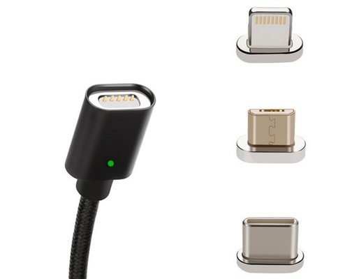 3 In 1 Magnetic Micro USB Charging Cable Data Transfer Multi Color Choice
