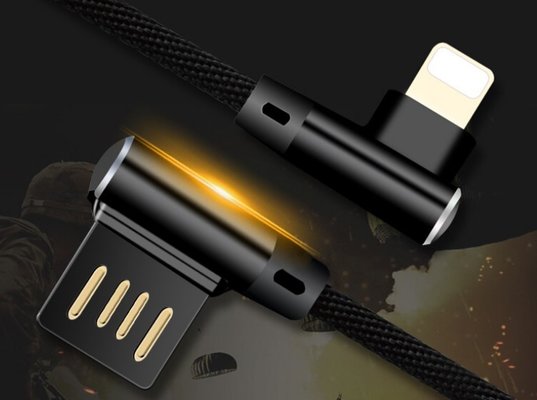 OEM Nylon Braid Micro USB Power Cable 1M Custom Cable Assemblies For Mobile 