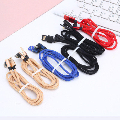 Universal USB Power Cable Right Angle 90 Degree Lightweight For Android Phone