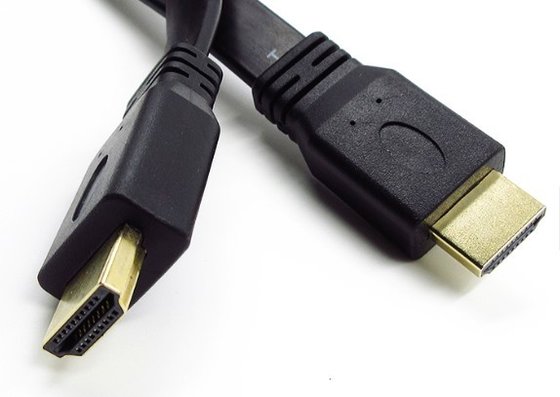 Colorful Flat 1.4V Custom Cable Assemblies , 4k HDMI Extension Cable For Audio