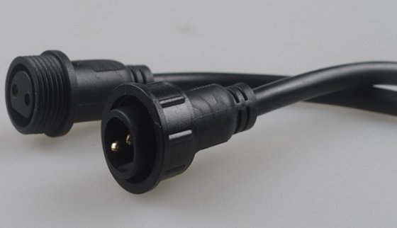 PVC Plastic Custom Cable Assemblies Waterproof  M12 Connect For LED Curtain Light