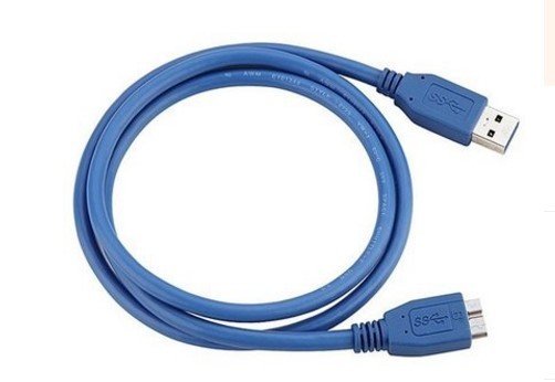 Blue Dc Charging Cable Usb 3.0 To Micro Usb A B Male - Female Customized