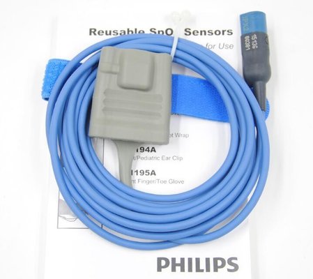 Original  Reusable Spo2 Sensor , 8 Pin Adult Finger Clip Spo2 Sensor Soft Tip