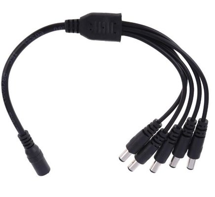 Cctv Security Camera Dc Charging Cable 1 Dc Female To 2 3 4 5 Male Plug