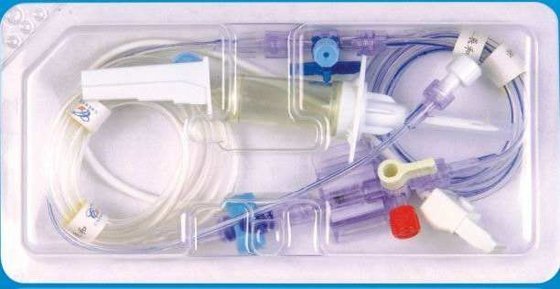 Grey Disposable Pressure Transducers 3m Length With Abbott /  Connecor
