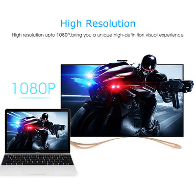 Audio 1080p Hdmi Cable Assembly Hdmi To Vga Adapter For Pc Laptop Tablet