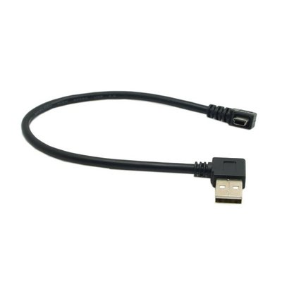 Data Charger Custom Cable Assemblies Length 20cm Usb To Mini Usb 90 Degree