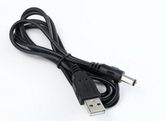 Black 1m 3 Feet Dc Charging Cable Barrel Jack Power Cable Type 12 Months Warranty