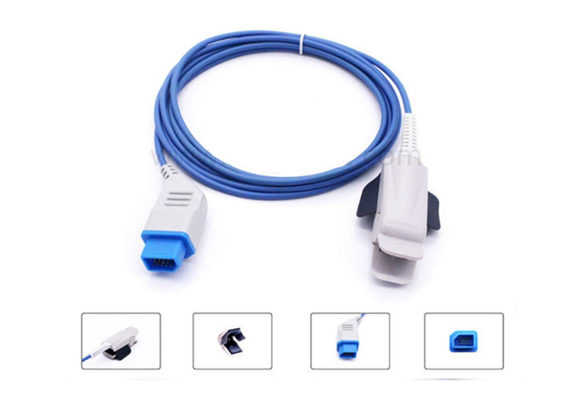 Nihon Kohden Direct Reusable Spo2 Sensor Probe Neonate Wrap Adult Clip 14 PIN