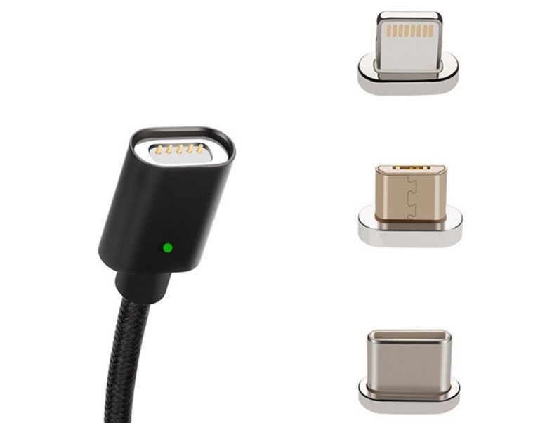 3 In 1 Magnetic Micro USB Charging Cable Data Transfer Multi Color Choice