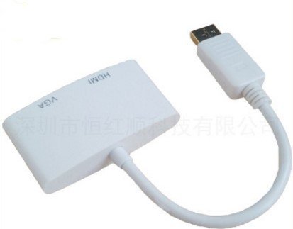 2 In 1 Adapter HDMI Cable Assembly Mini Displayport To Hdmi / Vga Cable 0.17m