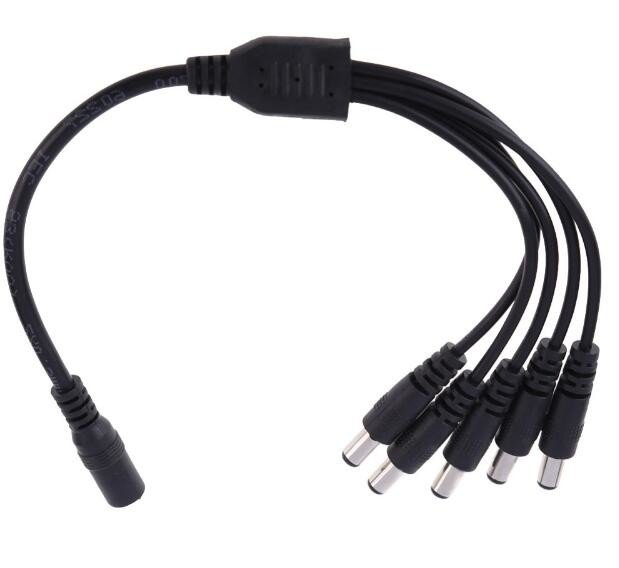 Cctv Security Camera Dc Charging Cable 1 Dc Female To 2 3 4 5 Male Plug