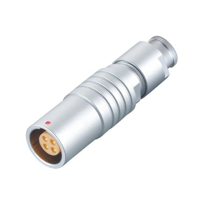 Industrial Female Gender Push Pull Connector Esg Brass With Gold Plated