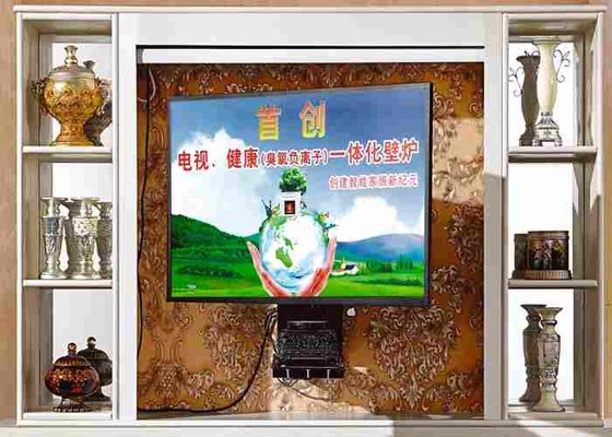 Landhaus-/Hotel-/Restaurant-Dekorations-Umhang-steht elektrisches Kamine Fernsehen klassisch
