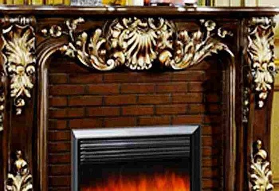 Elektrischer antiker dekorativer Fernsteuerungskamin 1.5m Brown LED malte