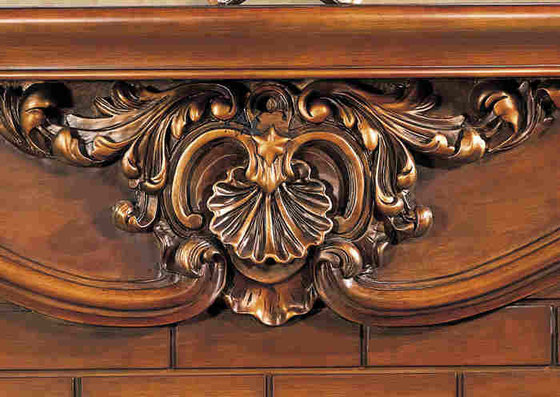 Europäische Art-Antiken-festes Holz-Kamine für Hotel-/Restaurant-Dekoration