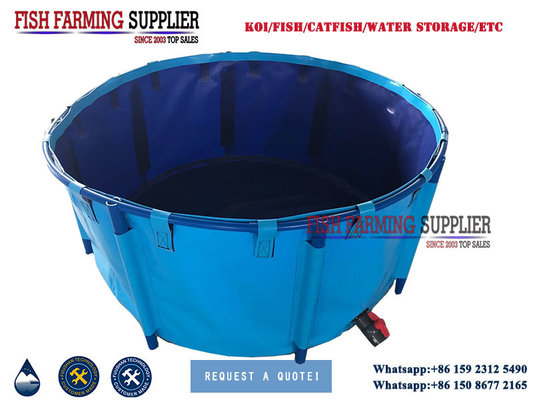 High Quality Plastic Aquaculture Round Fish Pond, Folded Circular Fish Pond