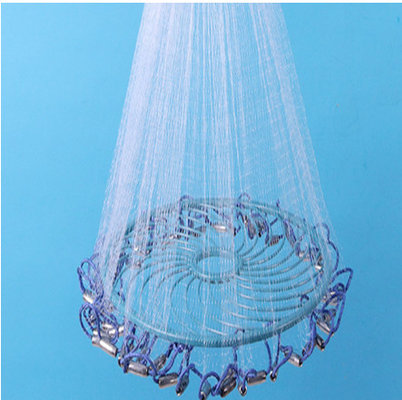 Completed Monofilament Nylon Fishing/Fish Casting/Cast Net with Frisbee /Hand throw cast net
