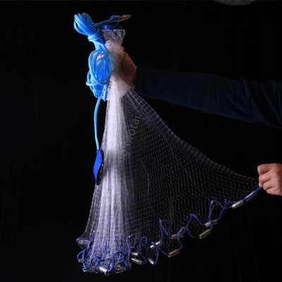 Outdoor Hand Throw Fishing Net Casting Easy Fishing Bait Catch Netting Cast Mesh