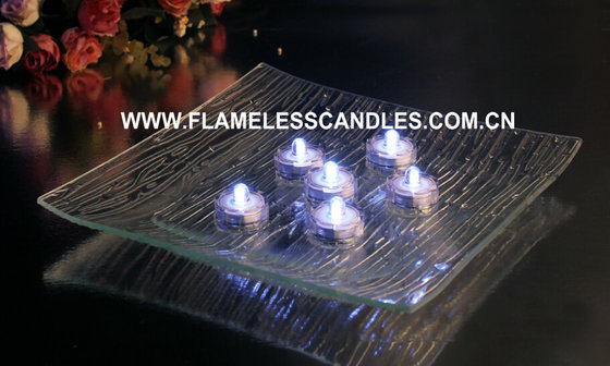China Bright White LED Waterproof Tea Lights / Plastic Submersible LED Tealights Wholesale distributor