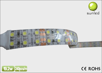 White FPC Double Line Flexible LED Strip Lghts 3528 240 LED / M
