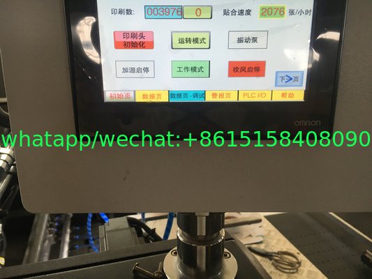 China top 1 screen press JINBAO Brand JB-900TC fully automatic Automatic Shaped window Pasting Machine 2100 pc/h FOXCONN