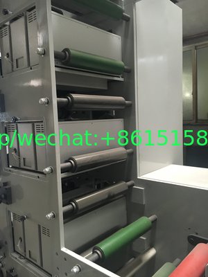 Allfine brand 7color 320 two unit(4+3) Label colour flexo printing press self-adhesive sticker/label to mould die cutter