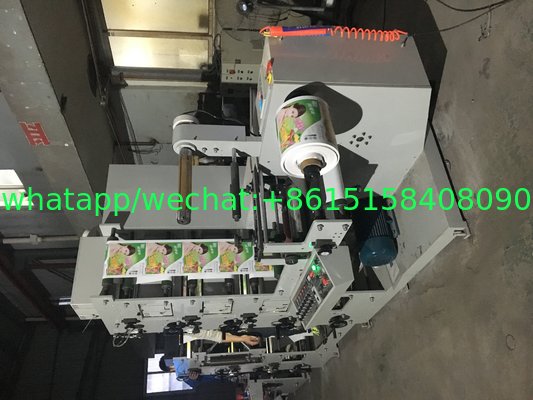 Allfine brand 7color 320 two unit(4+3)Label flexography printing process self-adhesive sticker/label to mould die cutter