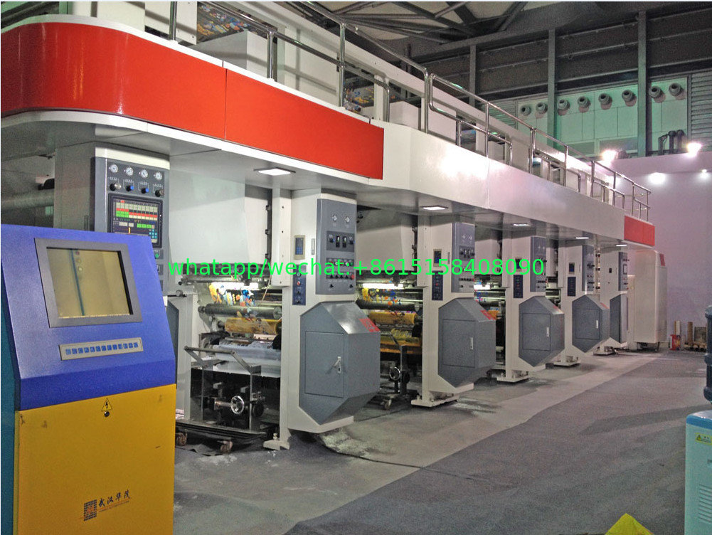 ELS computerized rotogravur printer electric drying tube 300m/min 750mm unwind/rewind 3-50kgf servo motor