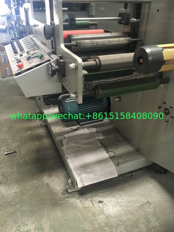 Allfine brand 7color 320 two unit(4+3) Label colour flexo printing press self-adhesive sticker/label to mould die cutter