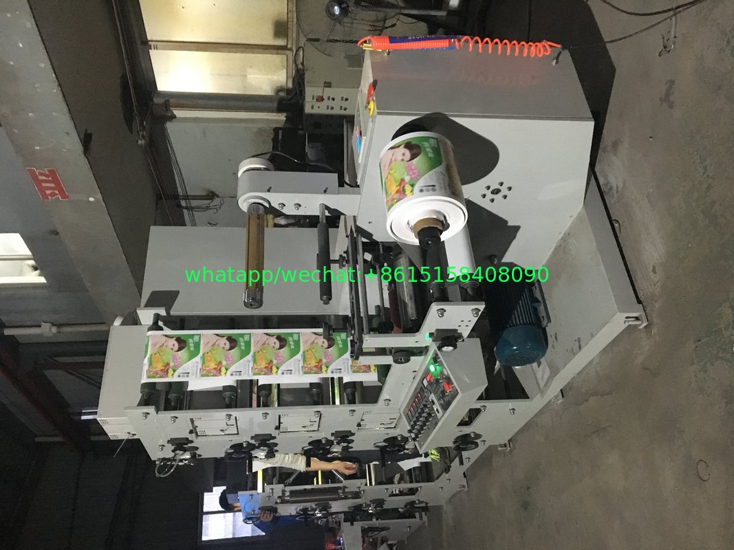 Allfine brand 7color 320 two unit(4+3)Label flexography printing process self-adhesive sticker/label to mould die cutter