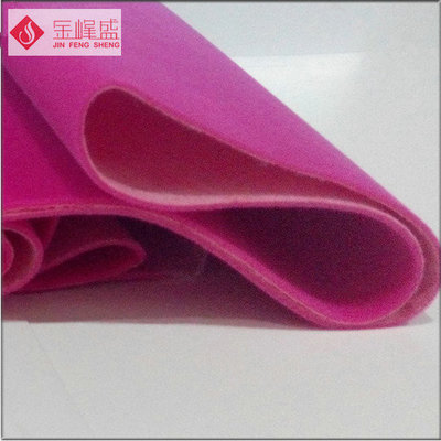 Rose Polyester Flocked Velvet Fabric Decorating 1.5m Width Plain Type