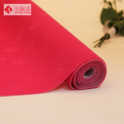 Nonwoven Knitted Velvet Flock Fabric , Long Plush Fabric For Jewellry Box Material