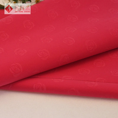 1.48M Warp Kintted Red Velvet Fabric , Flocked Upholstery Fabric