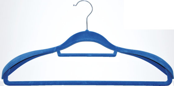 Shoulder Pad Velvet Hangers 450mm For Suites / Sweater / Trousers