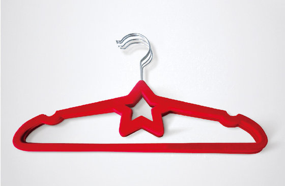Fashion Red Sweater / Jacket Luxury Padded Coat Hangers Star Shaped