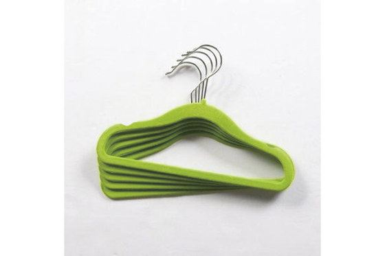 Pretty Green / Pink Kids Velvet Hangers Padded Clothes Hangers
