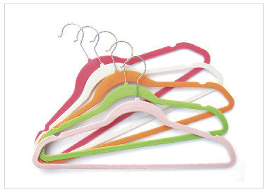 Cute Baby / Infant Clothes Hangers , Flocked Blouse / Scarf Hanger