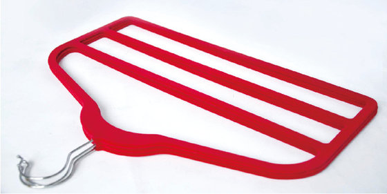 Professional Durable Velvet Men Trouser Hangers Red For Home / Laundry