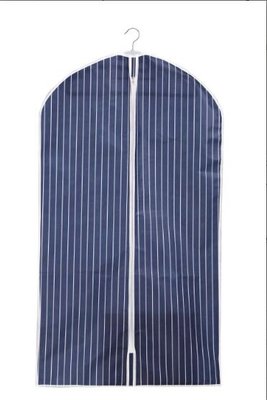 Fashion Non Woven Fabric 100cm Suit Storage Covers Blue And White Stripe