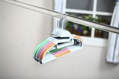 Indoor Colored Velvet Flocked Hangers Childrens / Babies Clothes Hangers
